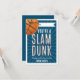 Slam Dunk Basketball Classroom Valentine Card | Zazzle