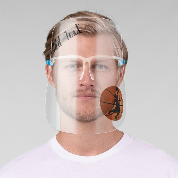 SLAM DUNK! Basketball Player Face Shield | Zazzle