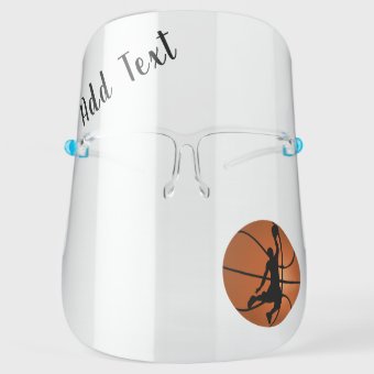 SLAM DUNK! Basketball Player Face Shield | Zazzle