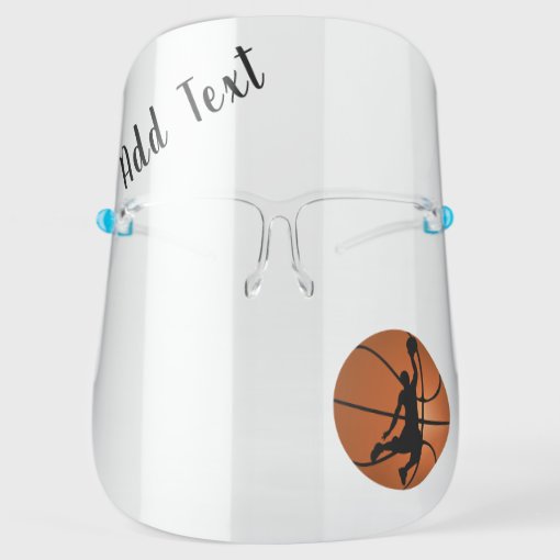 SLAM DUNK! Basketball Player Face Shield | Zazzle