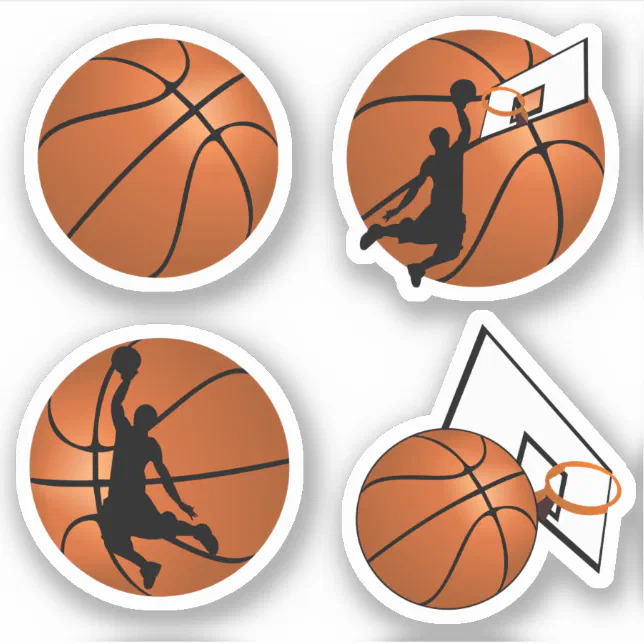 SLAM DUNK! Basketball Player Sticker | Zazzle