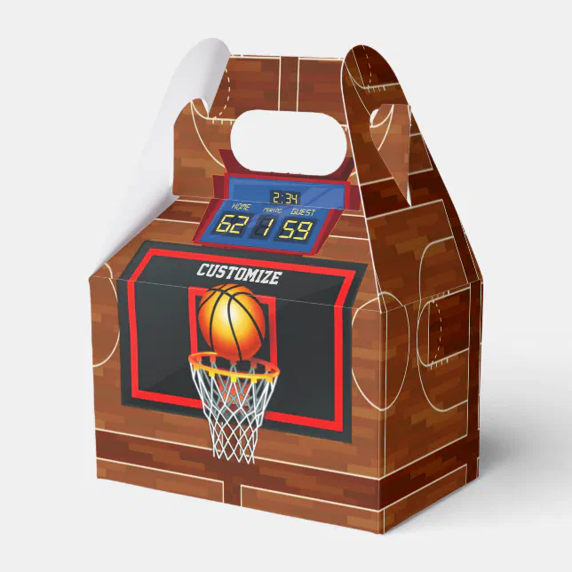 Slam Dunk Basketball Theme Favor Boxes | Zazzle