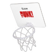 SLAM DUNK mini wall basketball hoop | Zazzle