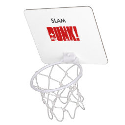 SLAM DUNK mini wall basketball hoop | Zazzle
