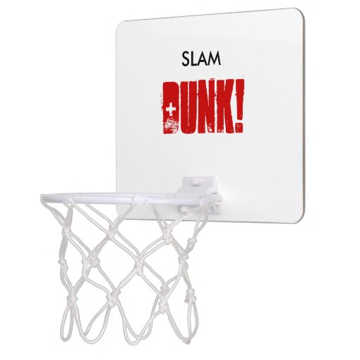 SLAM DUNK mini wall basketball hoop | Zazzle