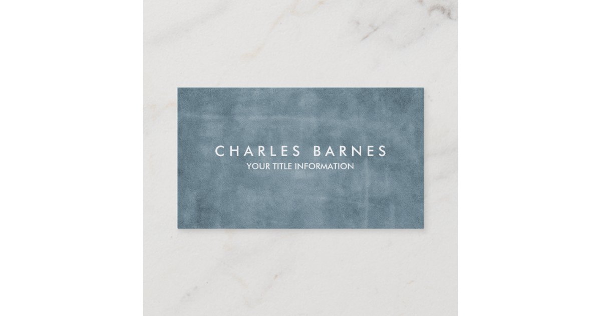 Slate Blue Grunge Business Card | Zazzle