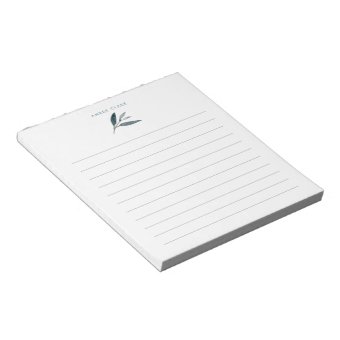 Slate Botanicals Themed | Lined Notepad | Zazzle