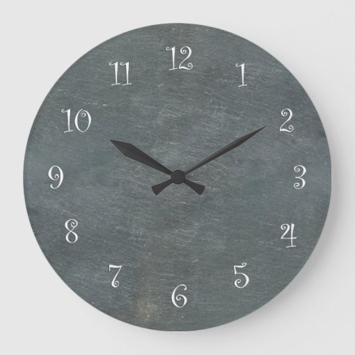 Slate Look Kitchen Wall Clocks | Zazzle