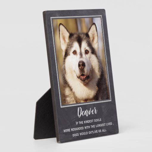 Slate Pet Memorial Dog Lover Keepsake Plaque | Zazzle