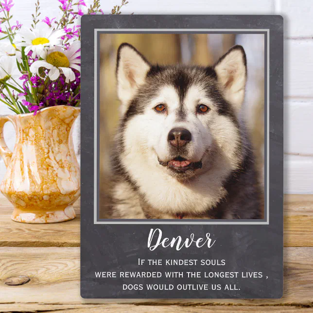 Slate Pet Memorial Dog Lover Keepsake Plaque | Zazzle