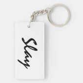 Slay Modern Trendy Keychain | Zazzle