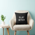 Slay Witch Halloween Throw Pillow | Zazzle