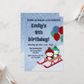 Sledding Birthday Invitation | Zazzle