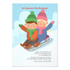 Sledding Birthday Party Invitation | Zazzle.com
