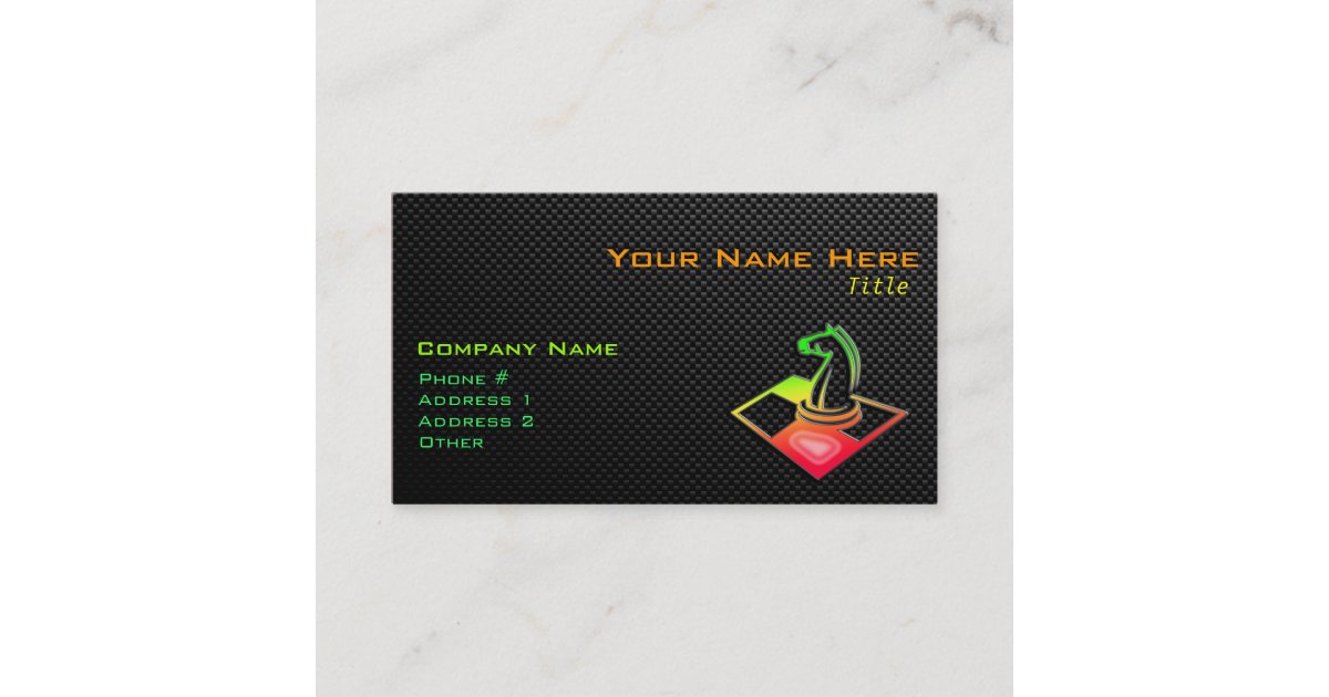 Sleek Chess Business Card | Zazzle