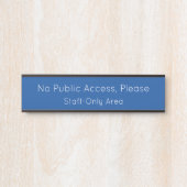 Sleek "No Public Access, Please" Door Sign | Zazzle