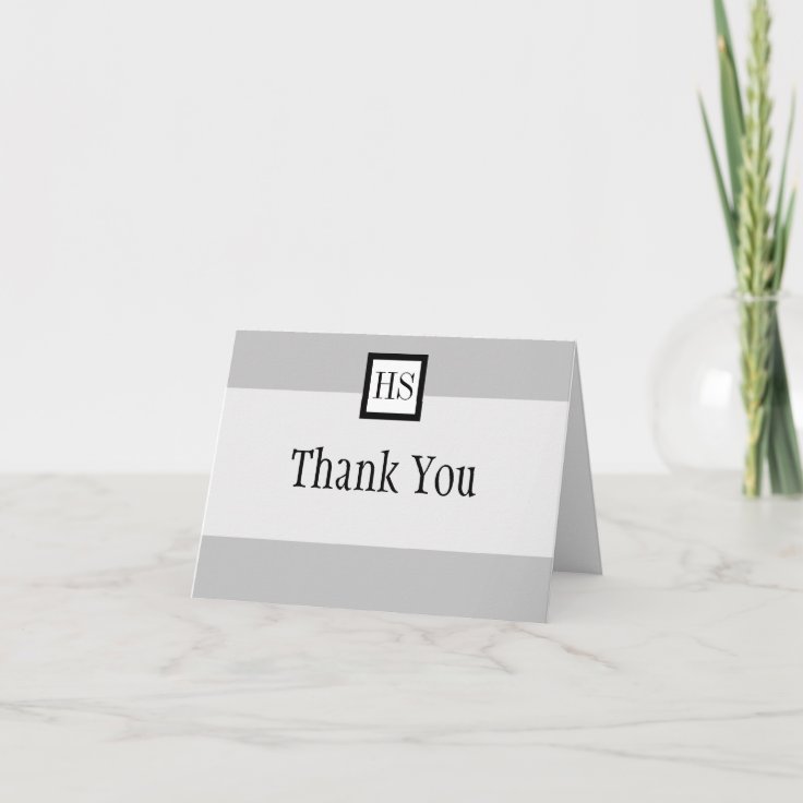 Sleek Professional Thank You : Note Card | Zazzle
