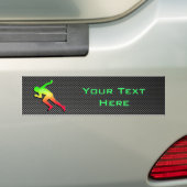 Sleek Running Bumper Sticker | Zazzle