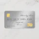 Sleek Simplistic Credit Card Shining Platinum | Zazzle