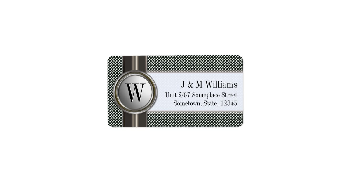 Sleek + Stylish Metallic Silver Address Labels | Zazzle