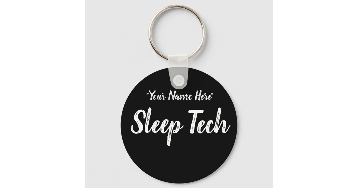 Sleep Tech Keychain custom | Zazzle