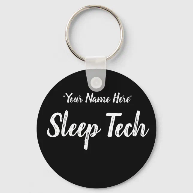 Sleep Tech Keychain custom | Zazzle