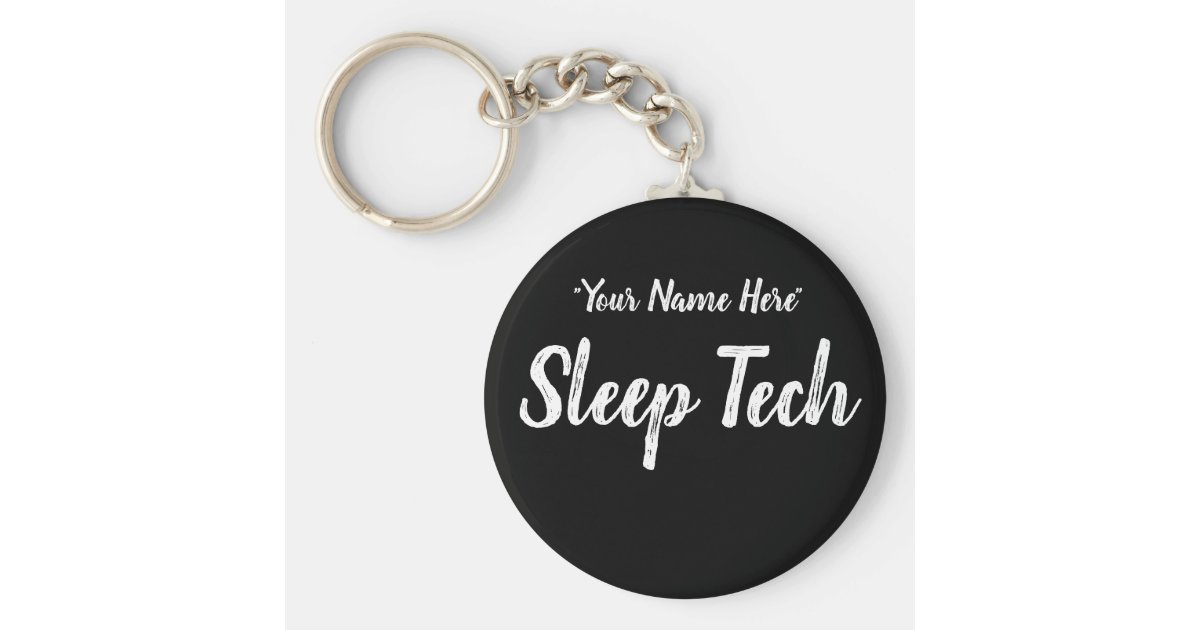 Sleep Tech Keychain custom | Zazzle.com