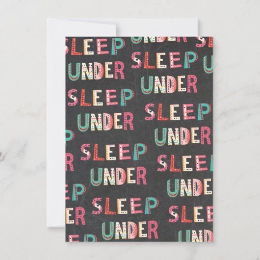 Sleep Under Birthday Party Invitation | Zazzle