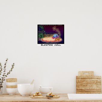 Sleeper Cell Funny Collectible Art Posters | Zazzle