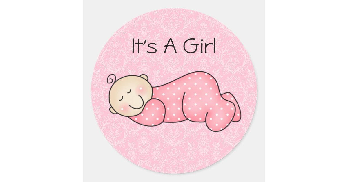 Sleeping Baby Sticker | Zazzle