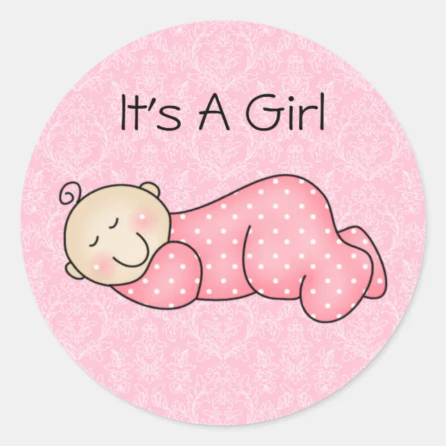 Sleeping Baby Sticker | Zazzle