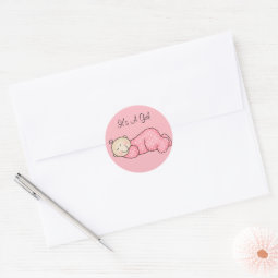 Sleeping Baby Sticker | Zazzle