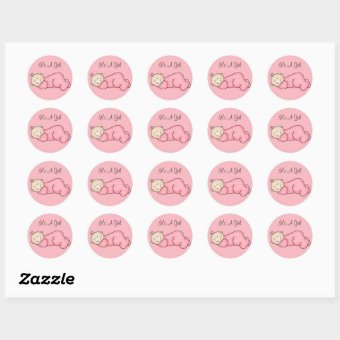 Sleeping Baby Sticker | Zazzle