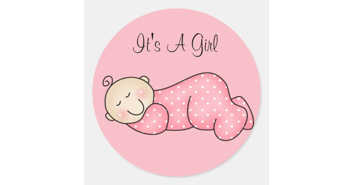 Sleeping Baby Sticker | Zazzle