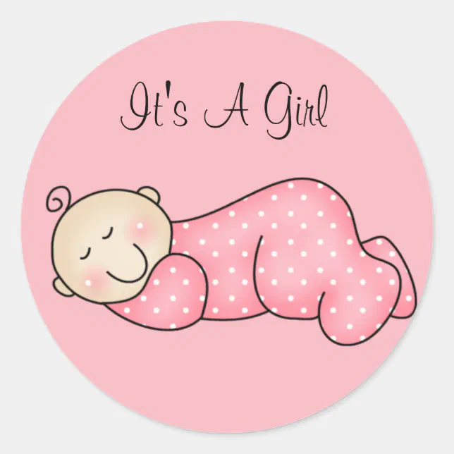 Sleeping Baby Sticker | Zazzle