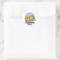 Sleeping Bag Funny Paper Bag Pun Classic Round Sticker | Zazzle