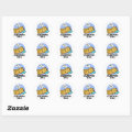 Sleeping Bag Funny Paper Bag Pun Classic Round Sticker | Zazzle