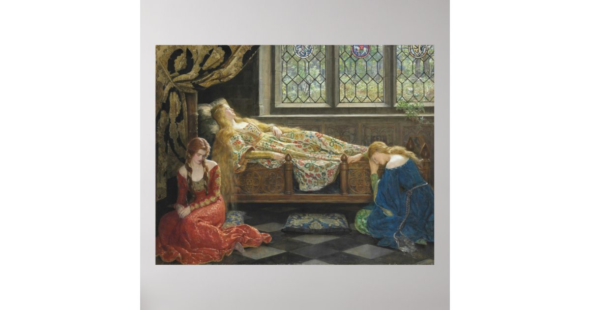 Sleeping Beauty (by John Collier) Poster | Zazzle
