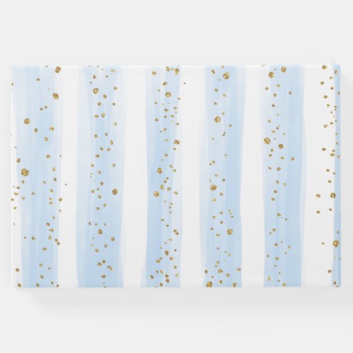 Sleeping Elephant Blue Floral Boy Baby Shower Guest Book | Zazzle