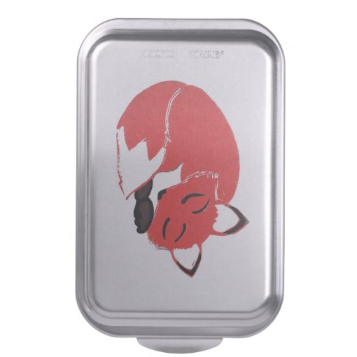 Sleeping Fox Cake Pan | Zazzle