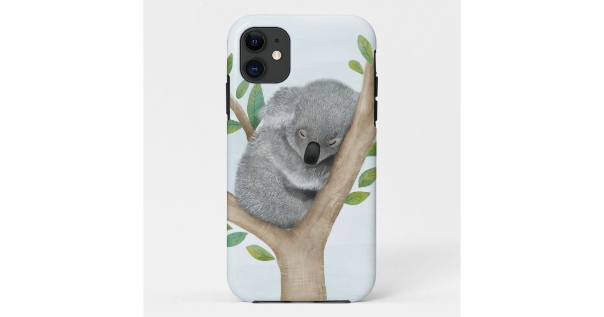 Sleeping Koala Bear iPhone Case | Zazzle
