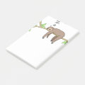 Sleeping sloth post-it notes | Zazzle