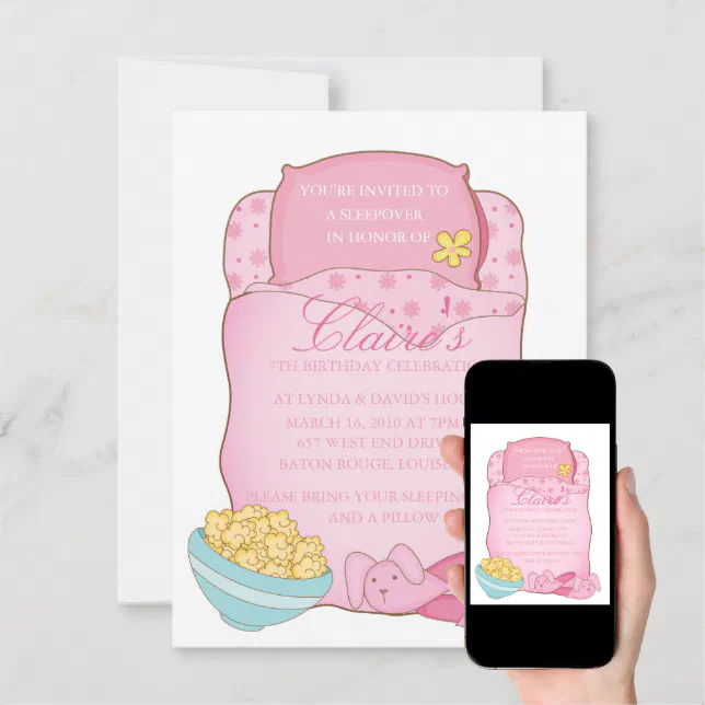 Sleepover Invitation | Zazzle