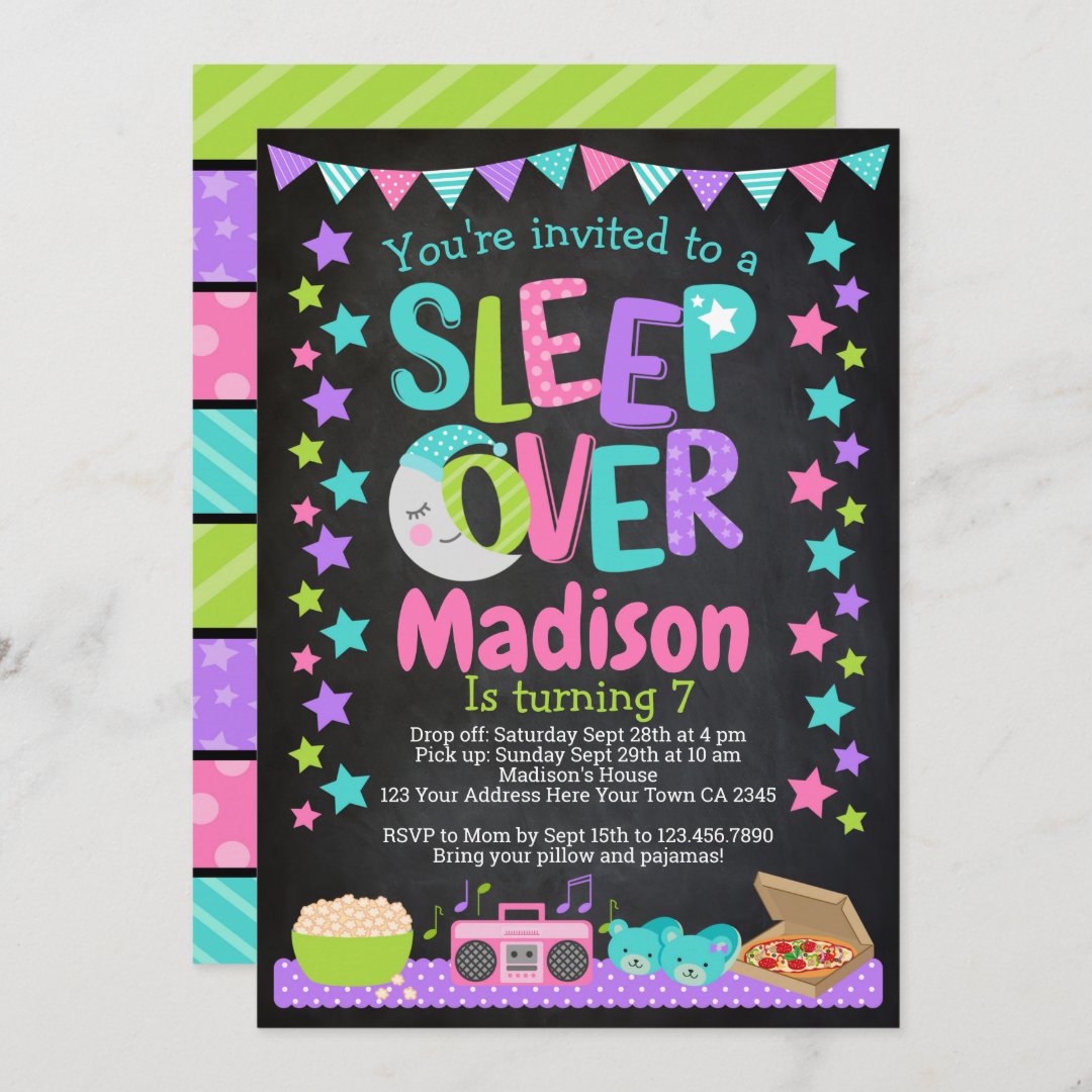 Sleepover Invitation | Zazzle
