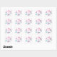 Sleepover slumber party pink purple tween square sticker | Zazzle