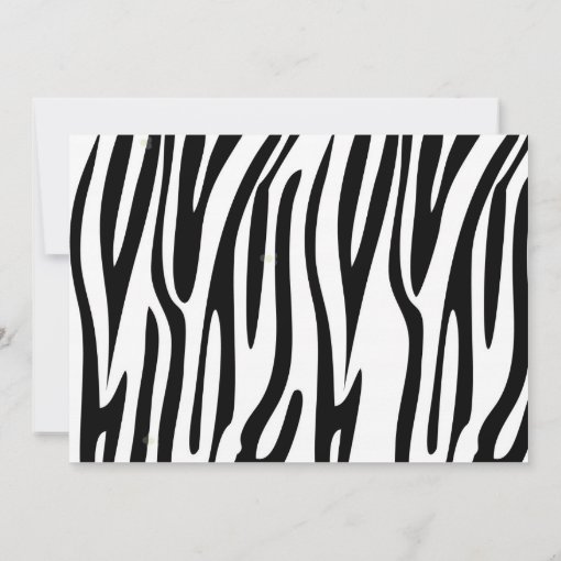 Sleepover Zebra Print Birthday Party Invitations Zazzle
