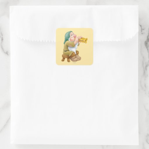 Sleepy 2 square sticker | Zazzle