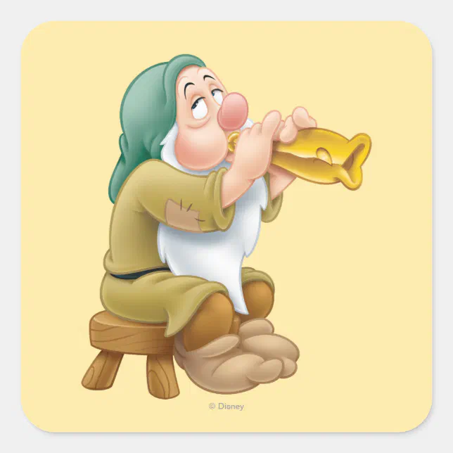 Sleepy 2 square sticker | Zazzle