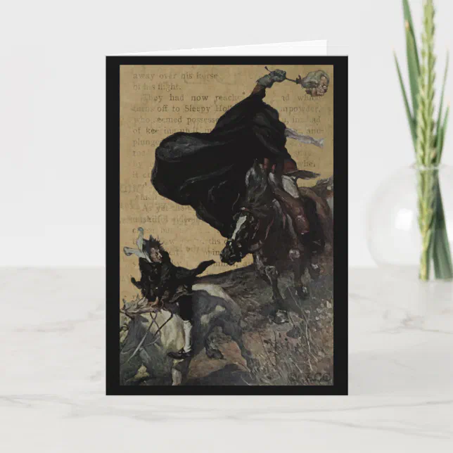 Sleepy Hollow Headless Horseman And Ichabod Card | Zazzle