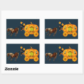 Sleepy Hollow Headless Horseman Pumpkin Carriage Rectangular Sticker ...